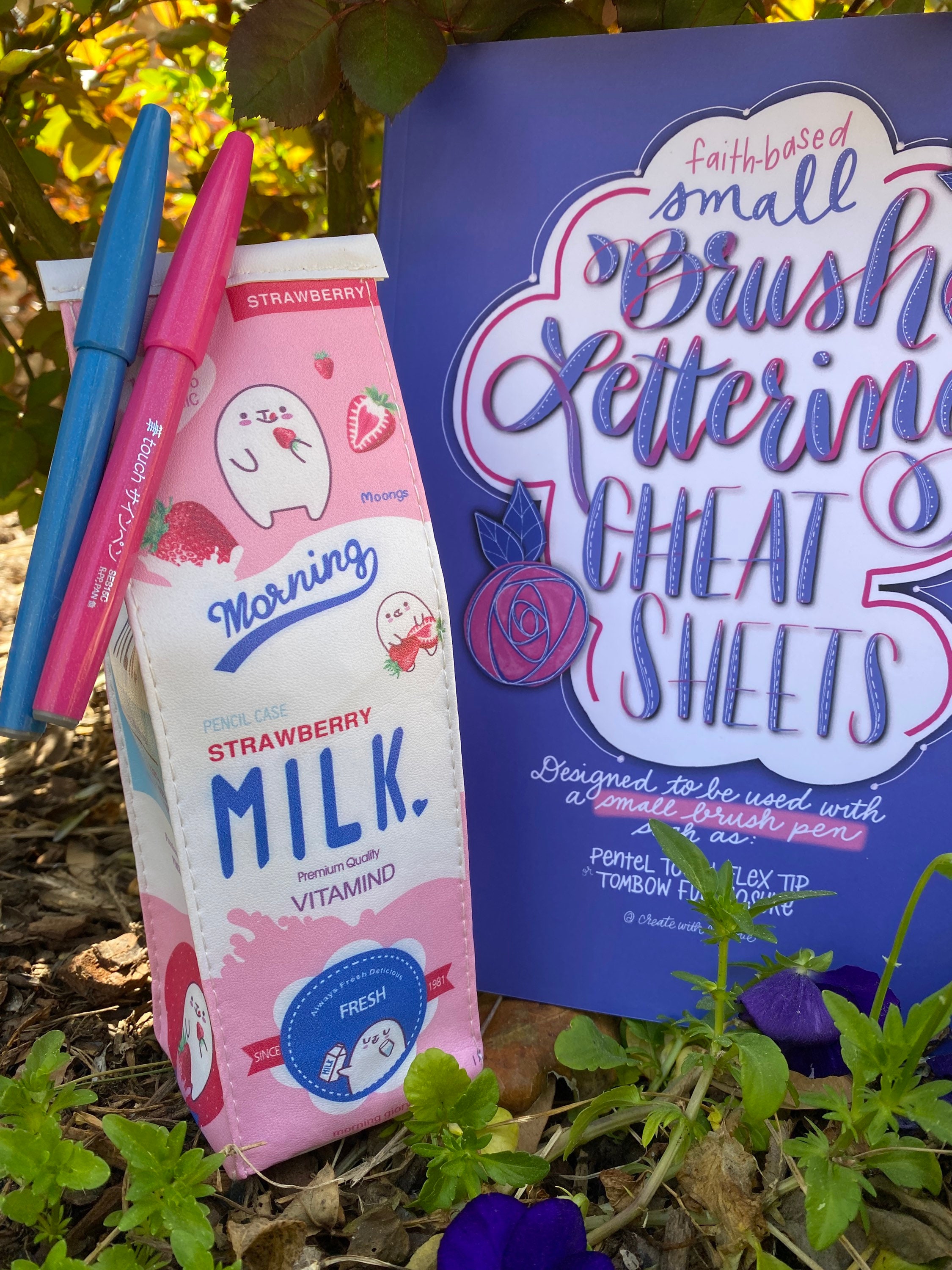 Bundle Cheat Sheet Hand Lettering Workbook With Brush Pen Free - Etsy