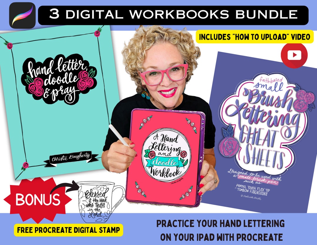 Hand Lettering & Doodles Ebook: Tracers, Drills, Banners (practice ...