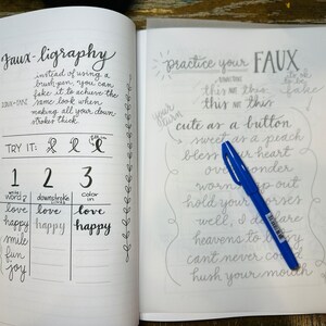 Beginner Bundle Faith Based Hand Lettering Workbook With Brush Pen and ...