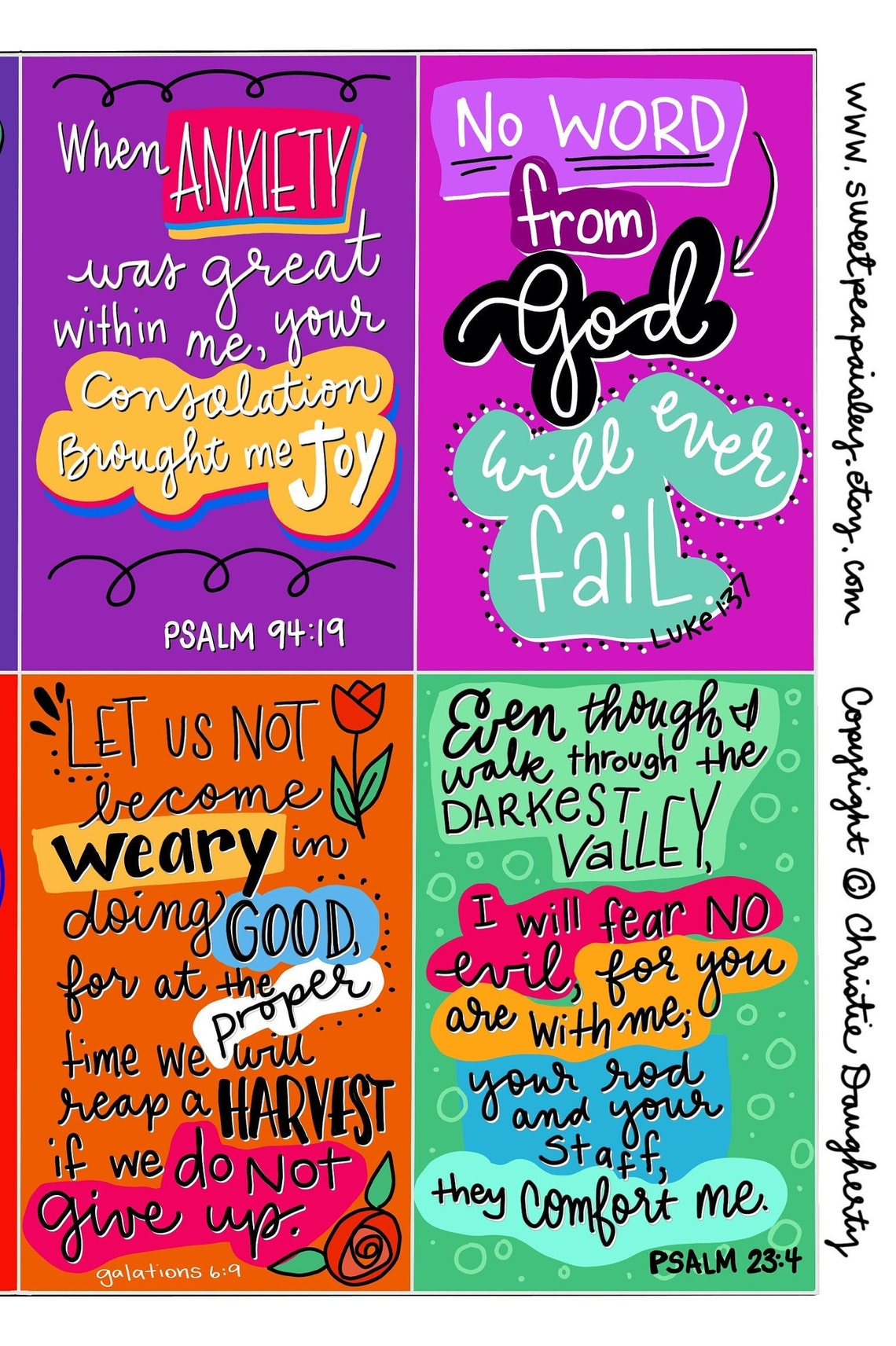 Printable Anxiety Worry Scripture Cards Pass It on Bible - Etsy
