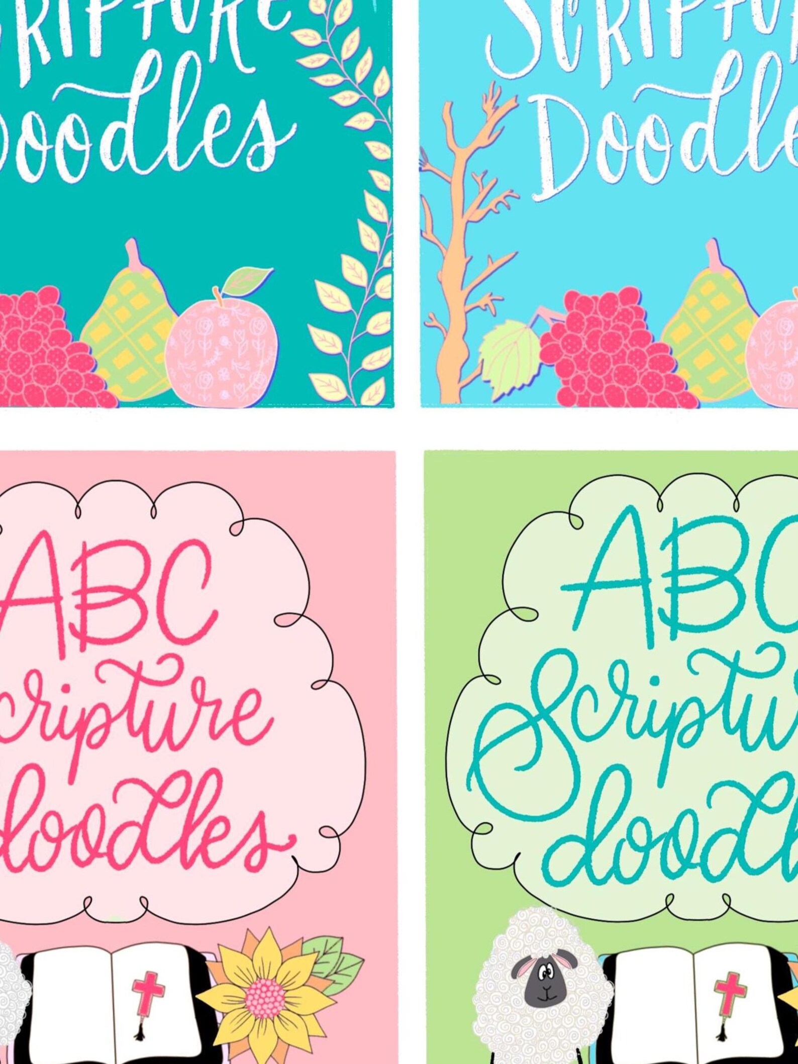 Scripture Doodles Procreate Stamps - Bible Paper Crafting -card Making ...