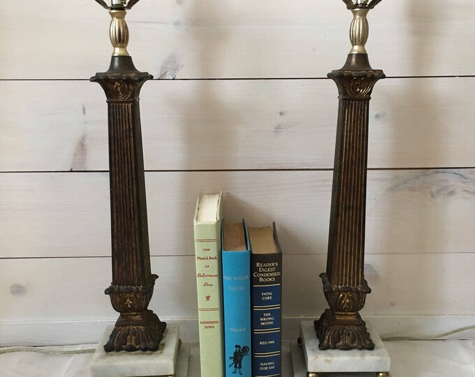Marble Base Lamps - Etsy