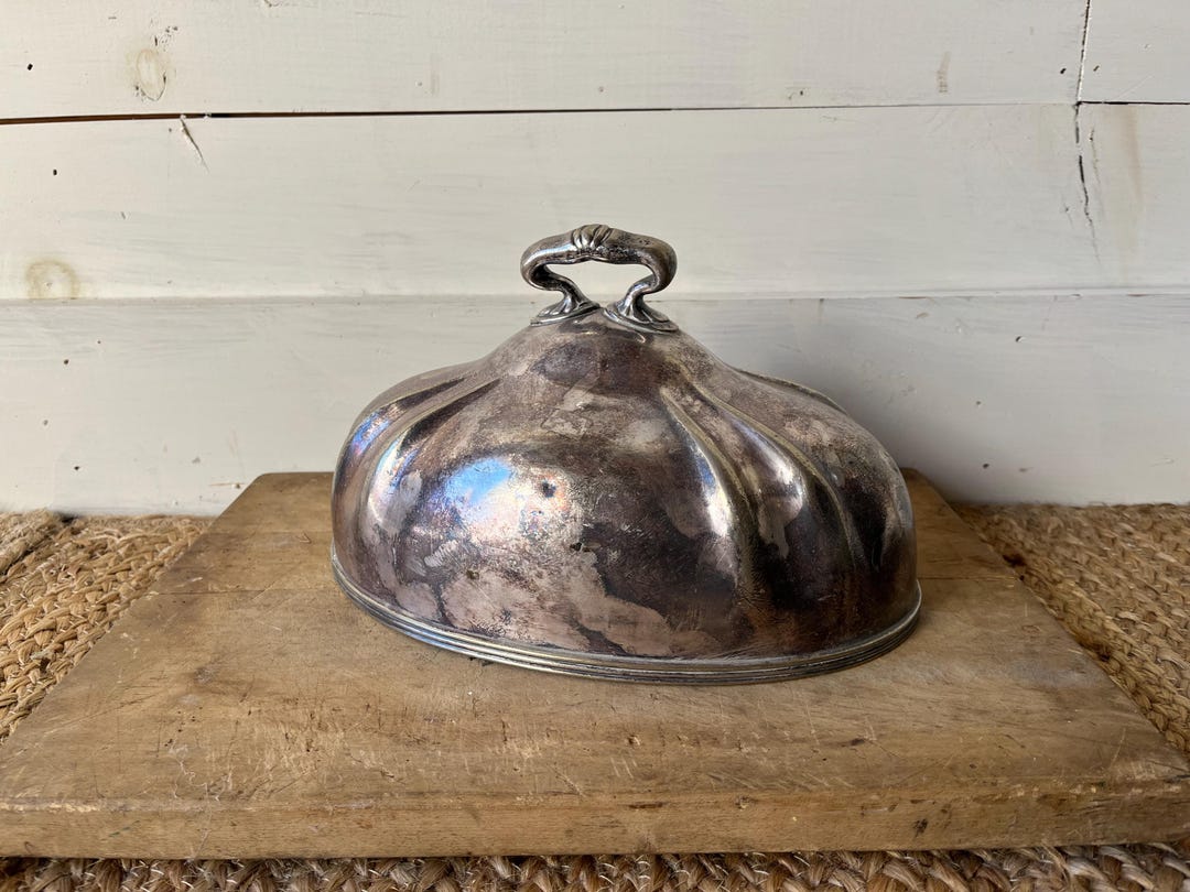 Vintage Silver Dome - Etsy