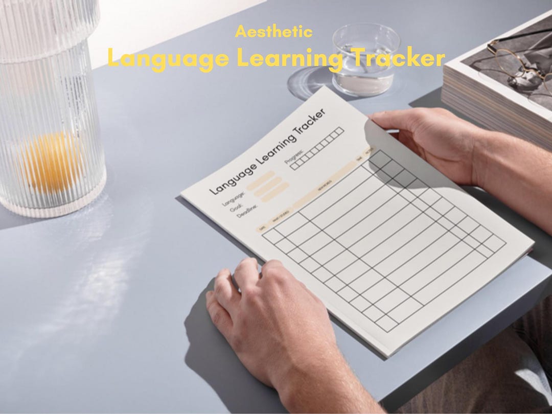Language Learning Tracker Printable PDF for Beginners (goodnotes ...