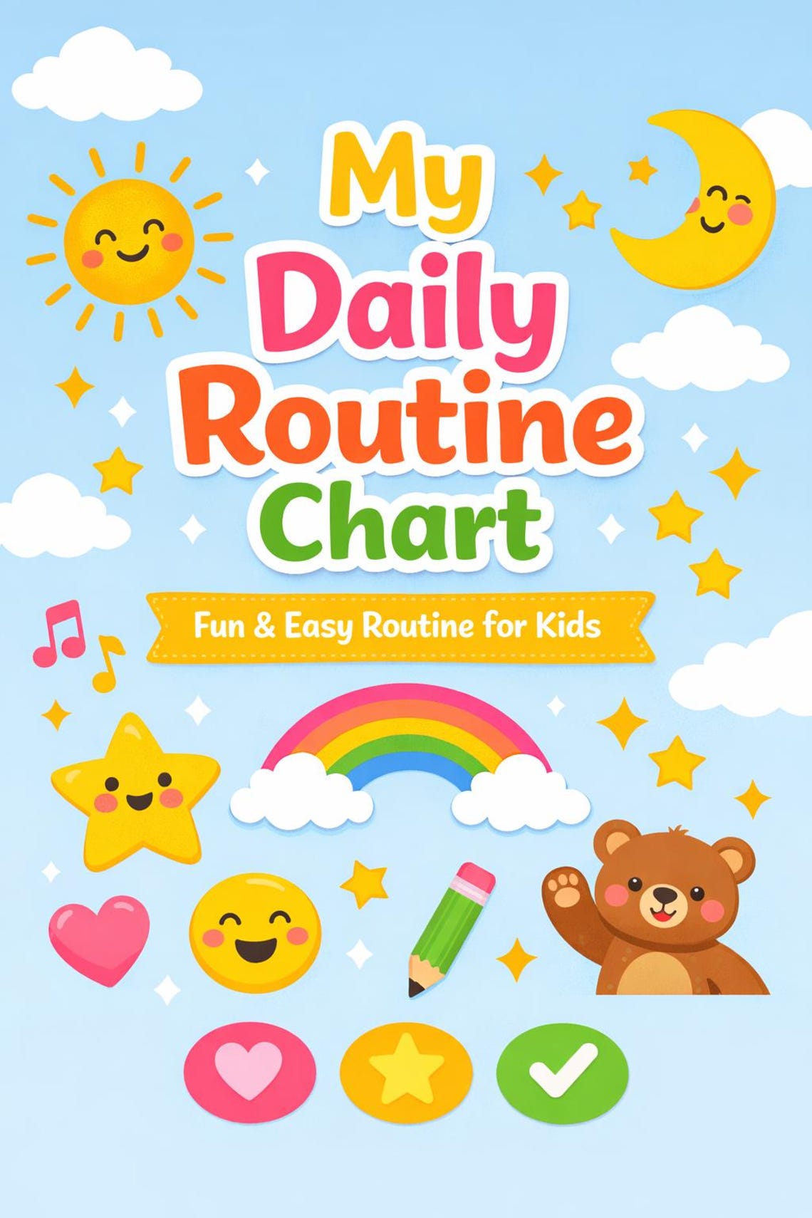 Toddler Routine Bundle | Visual Schedule, Chore, Reward Charts (instant ...