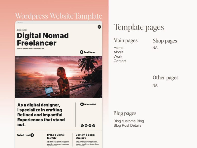 Wordpress Theme Website Template Kadence Theme Freelancer — Digital ...