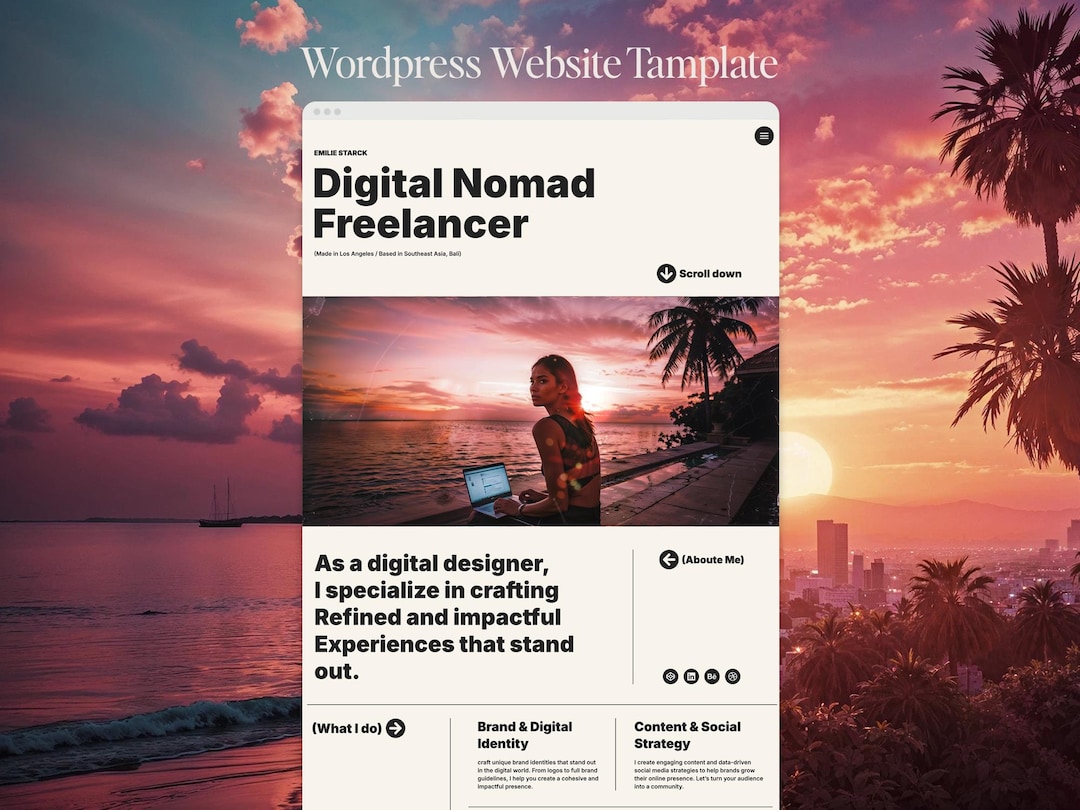 Wordpress Theme Website Template Kadence Theme Freelancer — Digital ...