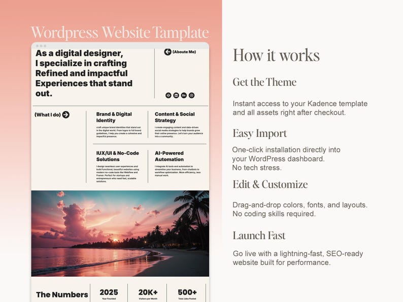 Wordpress Theme Website Template Kadence Theme Freelancer — Digital ...