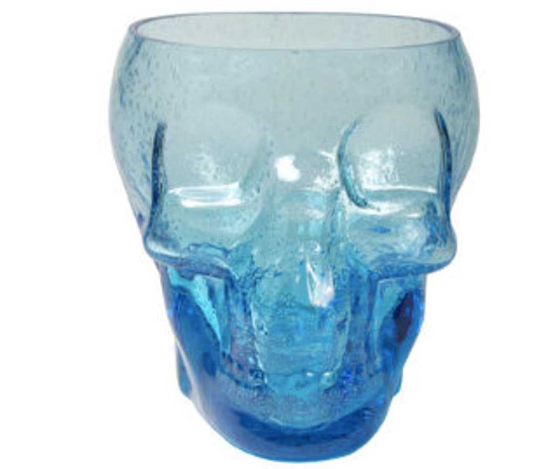 Skull Glass Vase - Calavera Vase - Day of the Dead - Plant Lover Pot ...