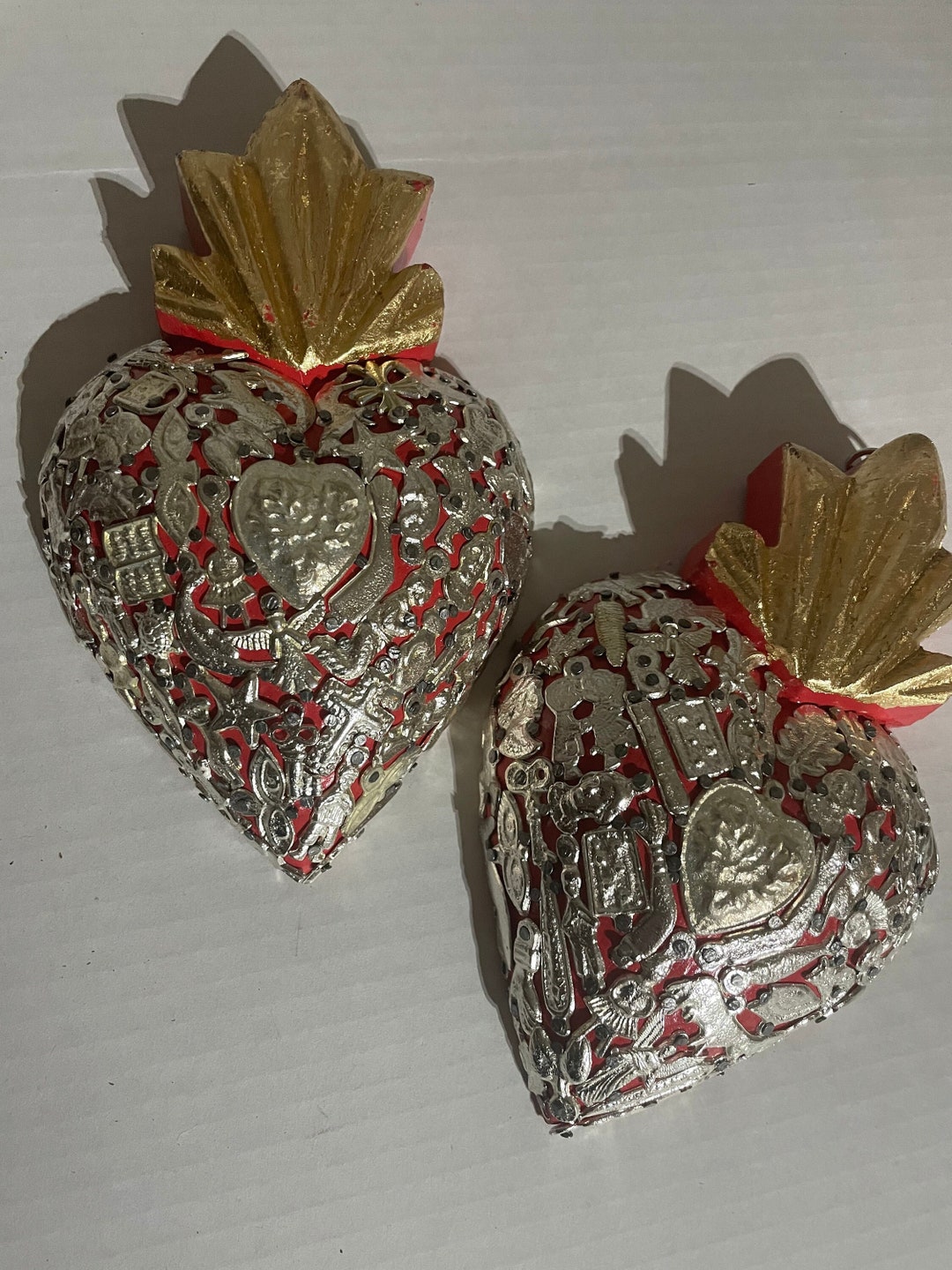 M Sacred Heart Milagros Corazon Sagrado Corazon Mexican Decoration - Etsy