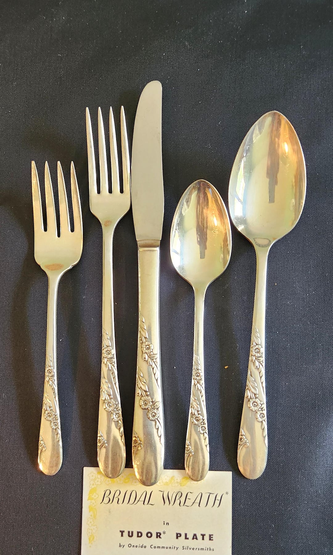 Vintage Tudor Plate Oneida Community 1950 Bridal Wreath 52 Piece ...