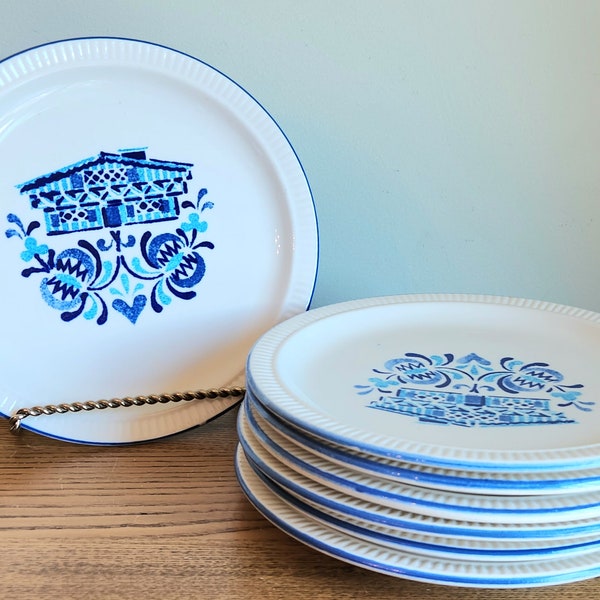 Swedish Blue and White Dinnerware - Etsy