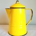 Rare Vintage Enamelware Yellow Coffee Pot 1950s Coffee Pot - Etsy