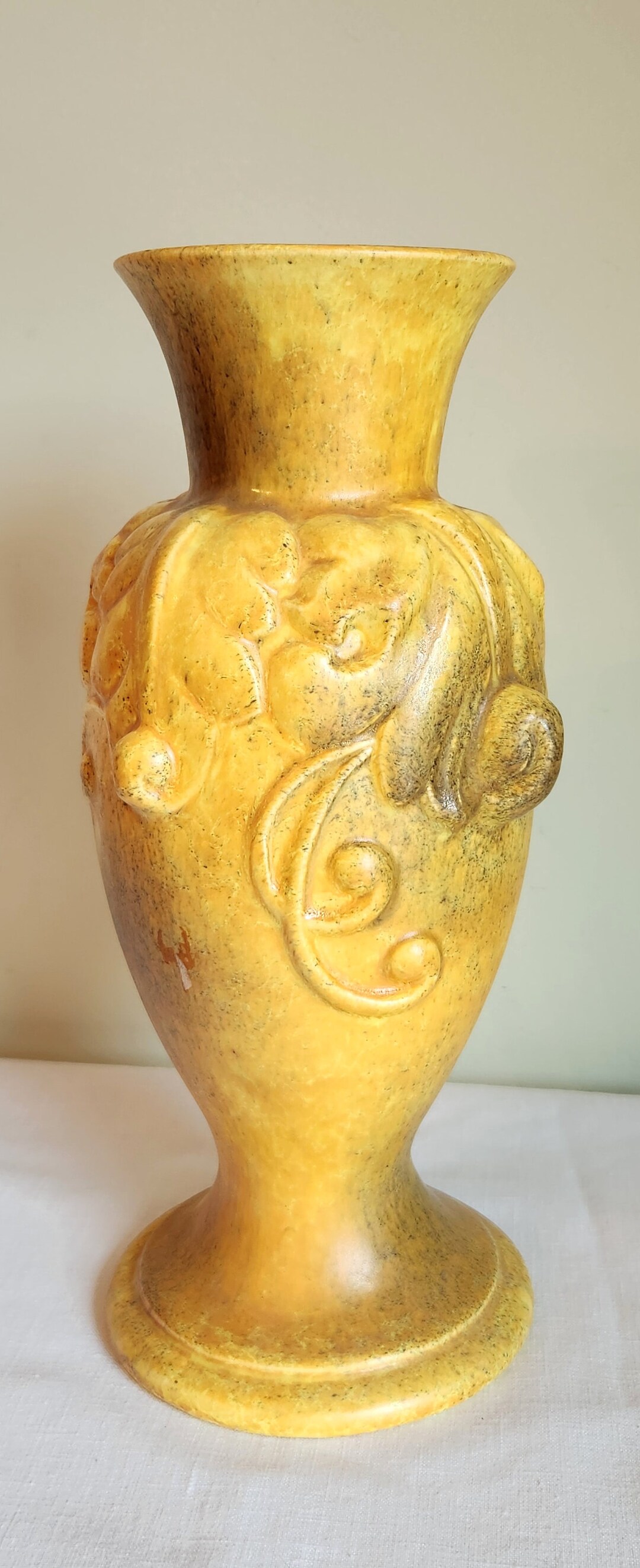 Mid Century Royal Haeger Pottery Gold Leaf Design Vase - Etsy