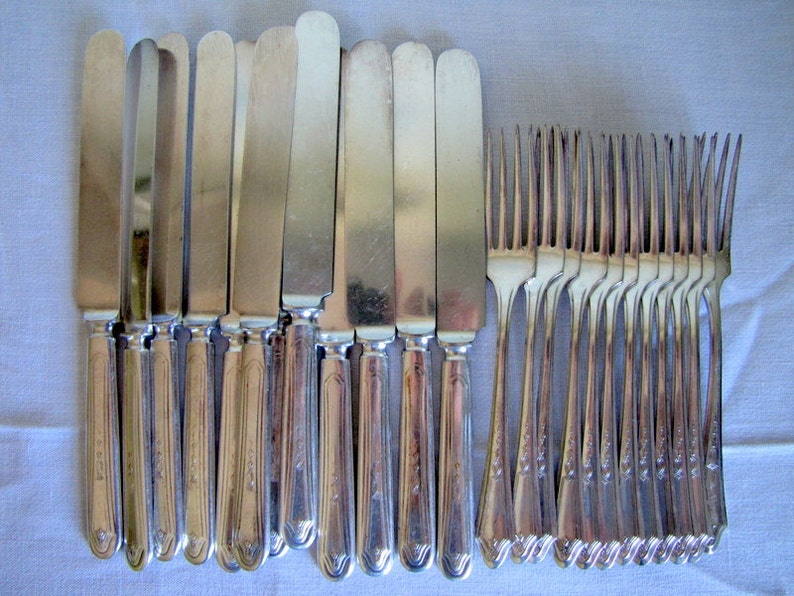Vintage Duchess Oneida Community Tudor Plate Silverware 24 Piece Set - Etsy