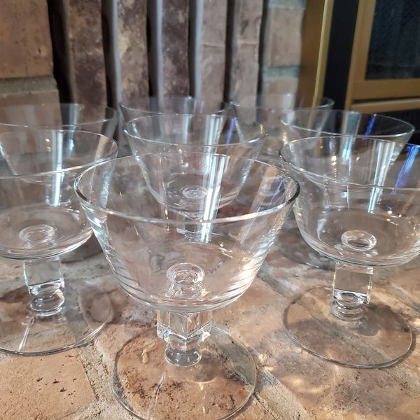 Wine Glasses Cube Stem - Etsy