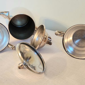 Vintage Oneida Silversmiths Silverplate Coffee Pot Hinged Lid With ...