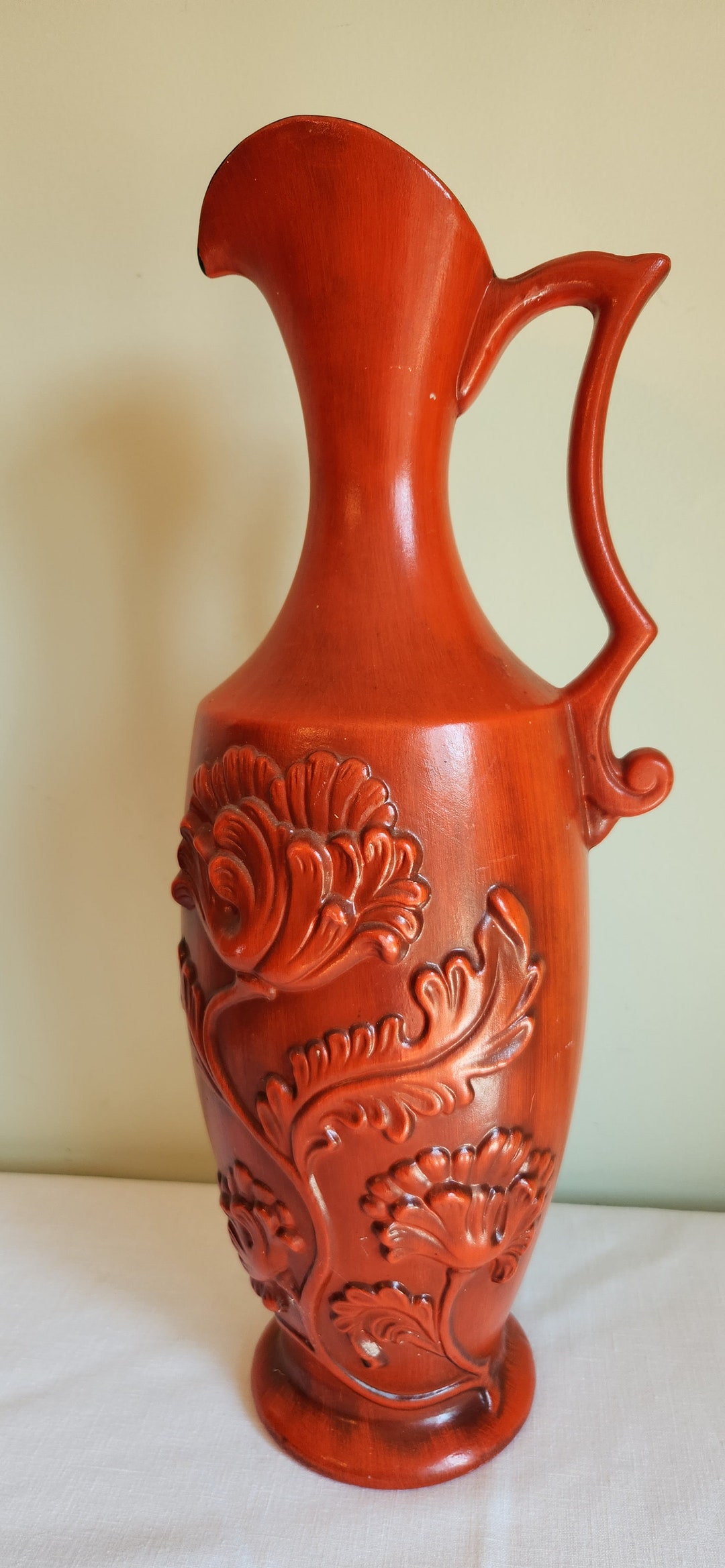 Mid Century Royal Haeger Vintage Haeger Pottery #4103 18” Lotus Flower ...