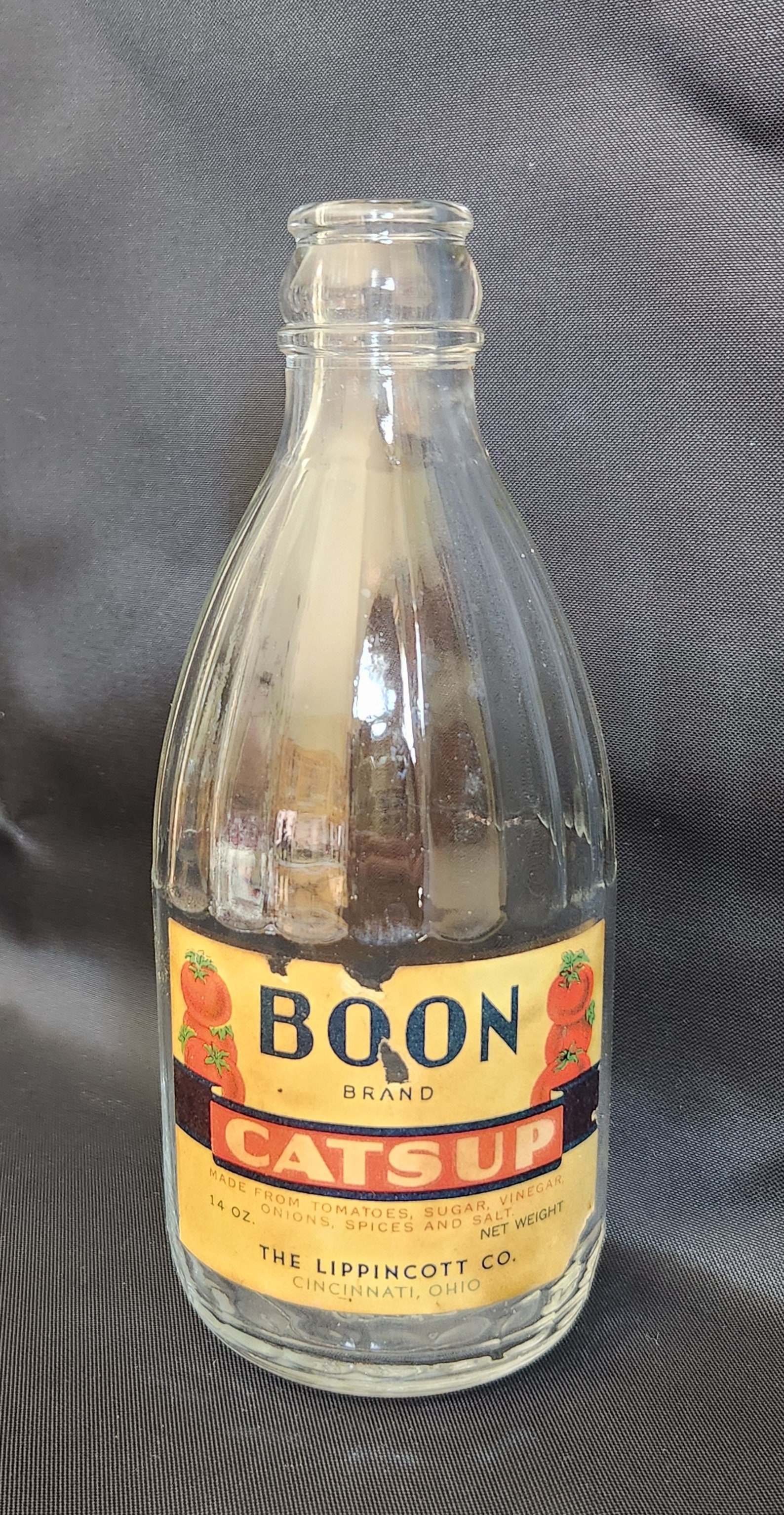 Vintage Glass Catsup Bottles With Original Label, Brooks, Stanby ...