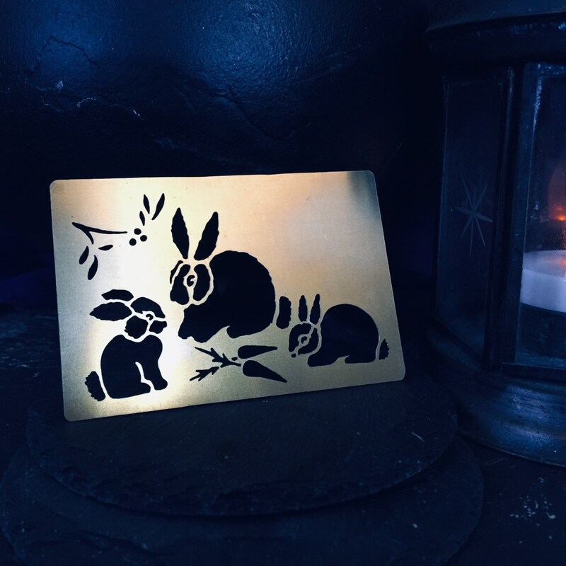 Rabbit Stencil - Etsy