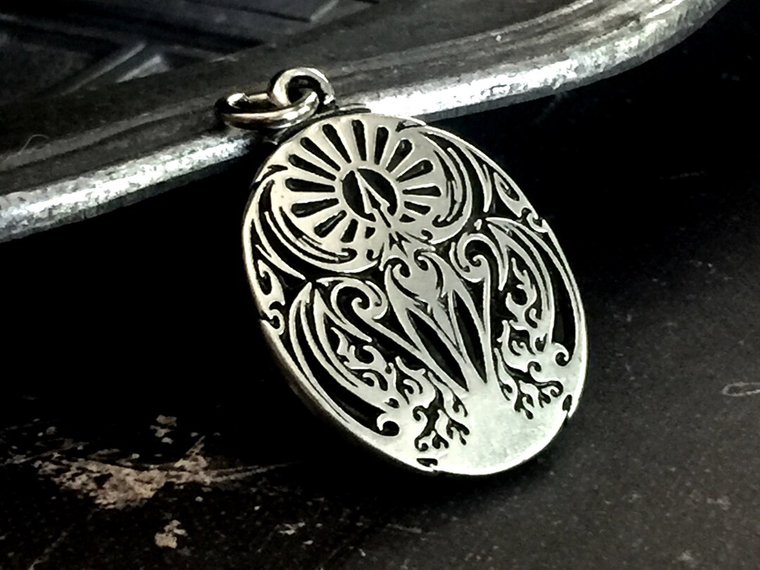 Phoenix Rising Bird Pendant, Mythology Jewelry - Etsy