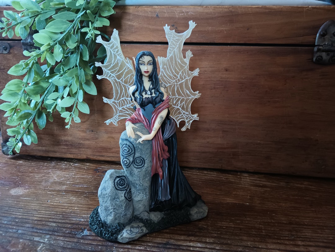 Amy Brown Gothic Shadow Fairy Statue Figurine, Vintage Goth Girl - Etsy