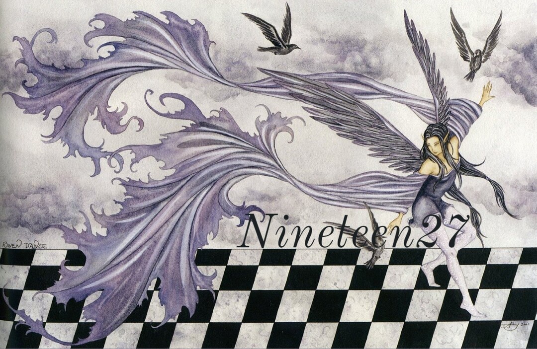 Amy Brown Raven Dance Fairy Print, Vintage Signed Limited Edition ...