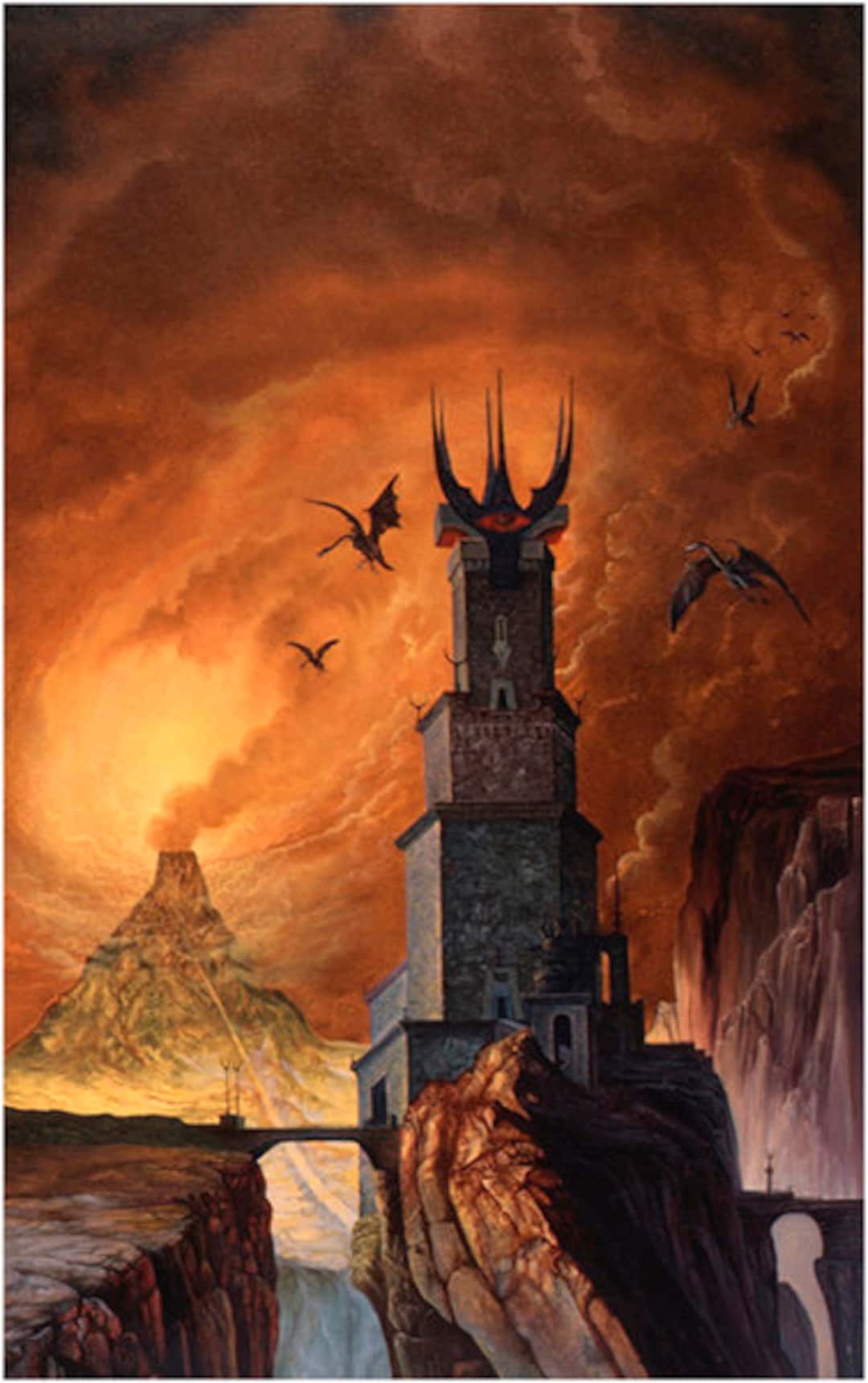 LOTR Roger Garland Sauron Defeated Tolkien Greeting Card, Lord of the ...