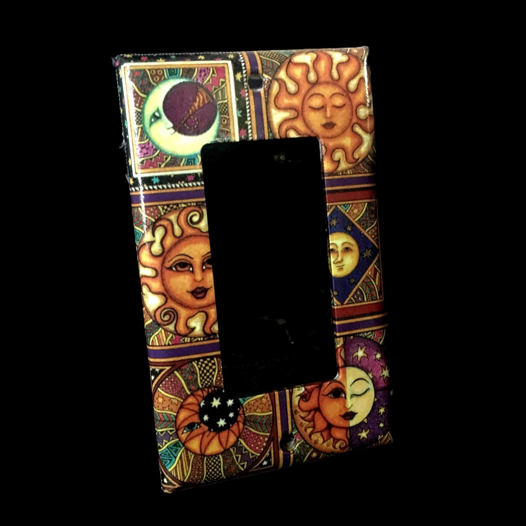 Sun Moon Rocker Plate, Vintage Celestial Cover by Dan Morris - Etsy