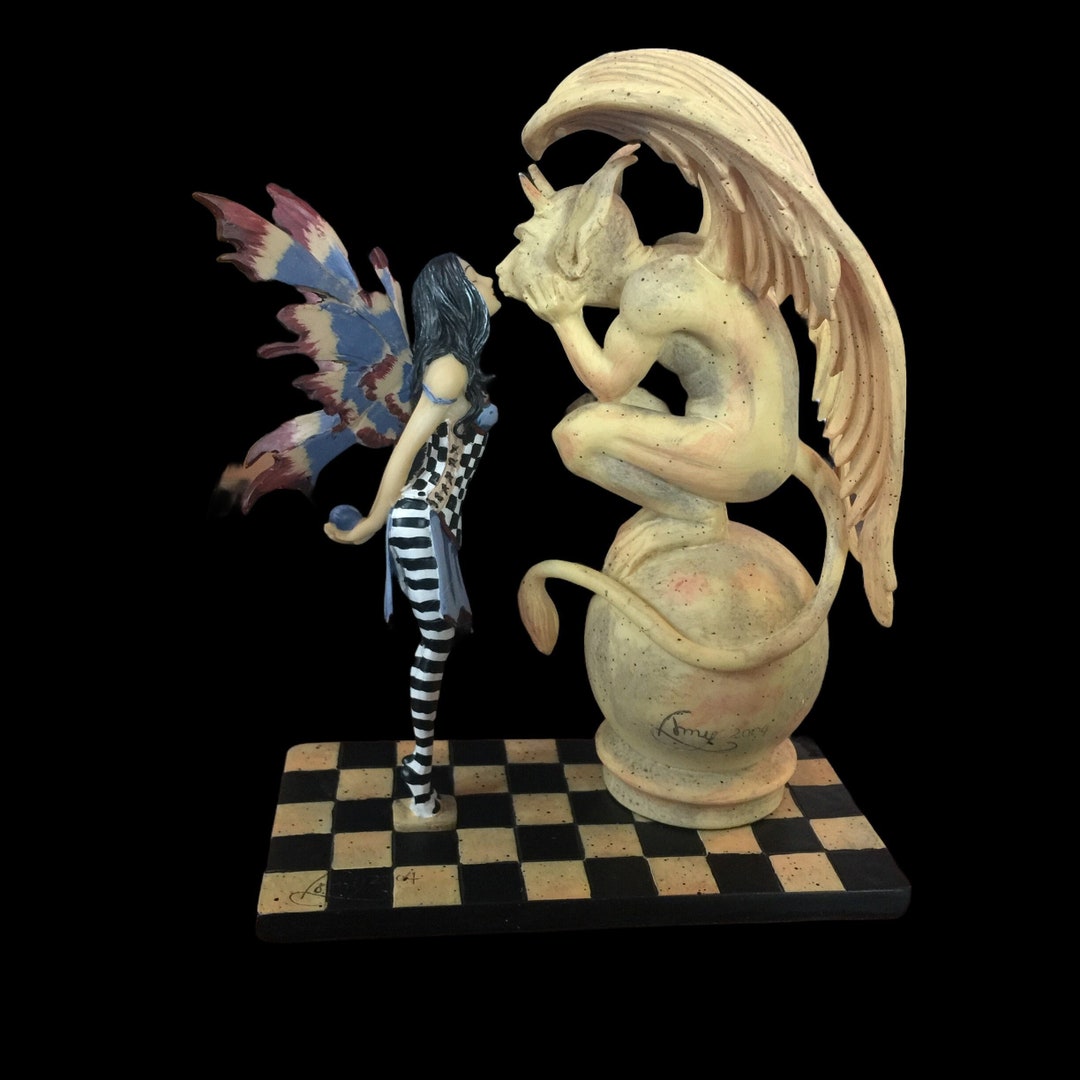 Fairy Gargoyle Figurine, Amy Brown Vintage Statue, the Kiss - Etsy