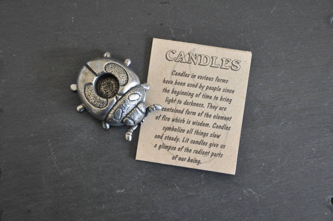 Vintage Pewter Egyptian Scarab Beetle Mini Chime Candle Holder - Etsy