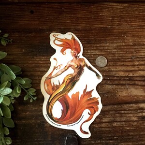 Mermaid Sticker Decal, Boris Vallejo and Julie Bell Fire Woman - Etsy