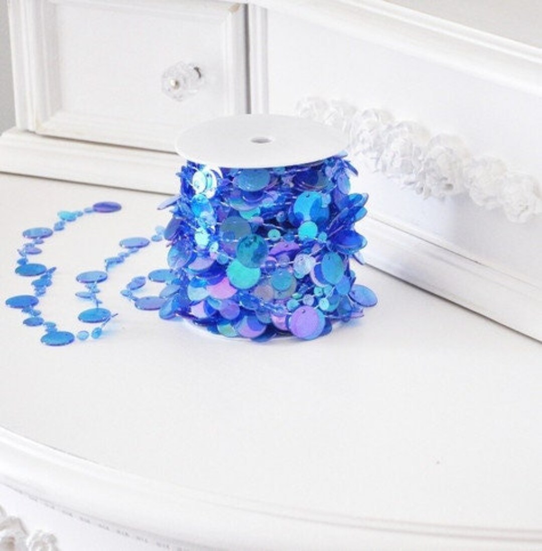 99 Feet Iridescent Blue Beads on Spool Champagne Bubble Shape - Etsy