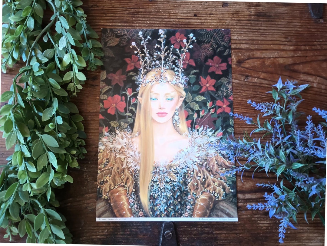 Maxine Gadd Elf Queen Fairy Print, Vintage Artwork - Etsy