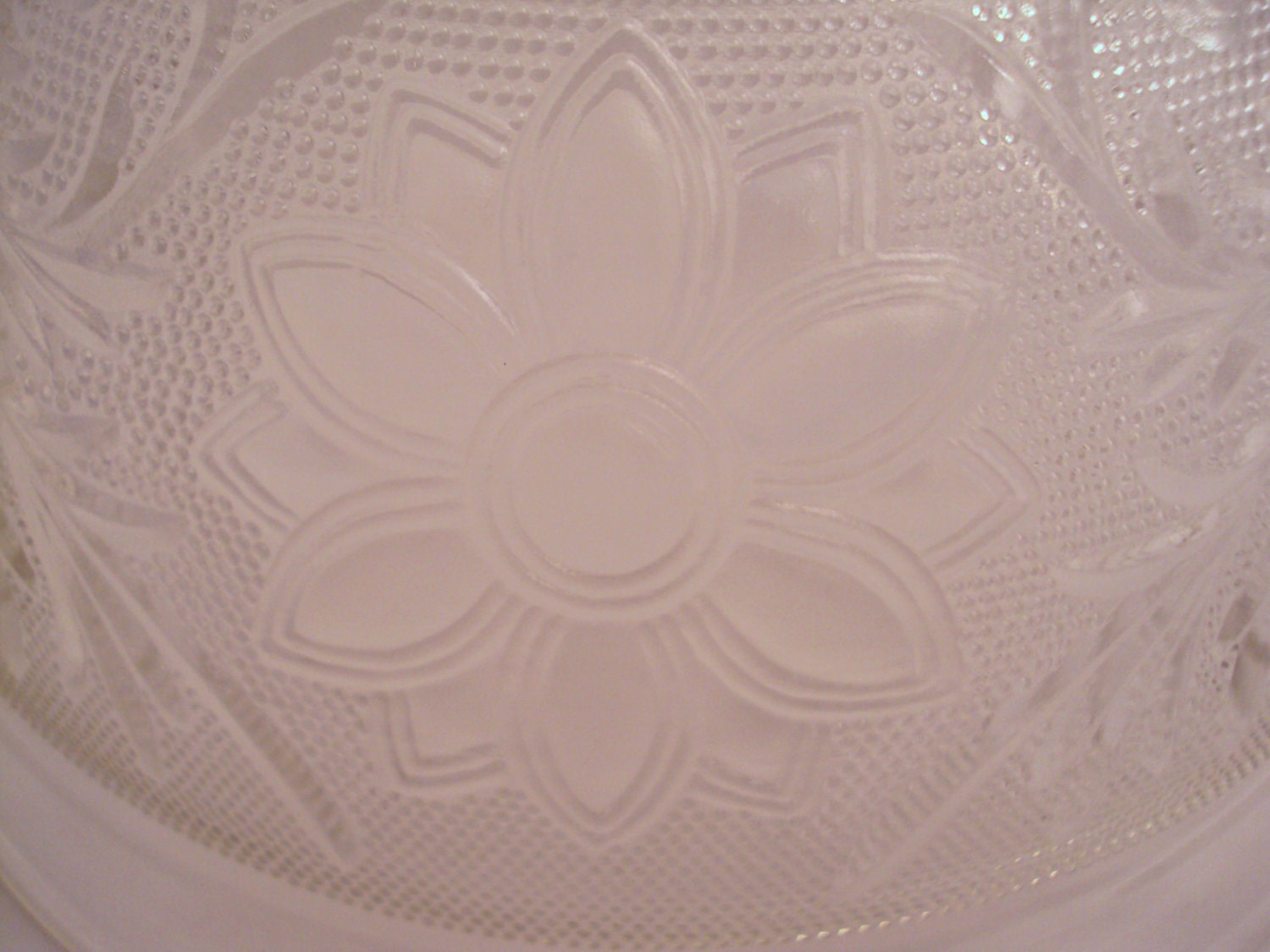Anchor Hocking Glass Sandwich Pattern Large Salad Serving Bowl - Etsy