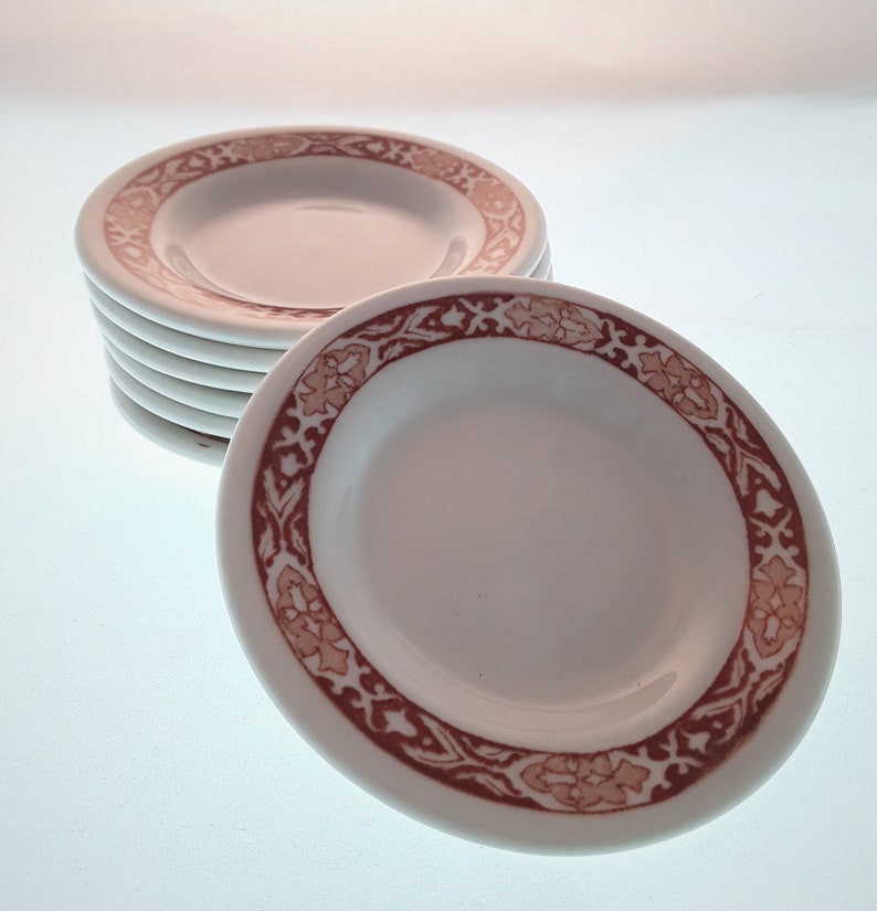 Antique Semi Porcelain Restaurantware Hotel Ware Butter Pats Set of 7 ...