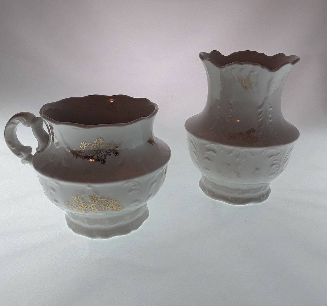 Antique Goodwin Pottery Co Semi-porcelain Toothbrush Holder Brush Vase ...