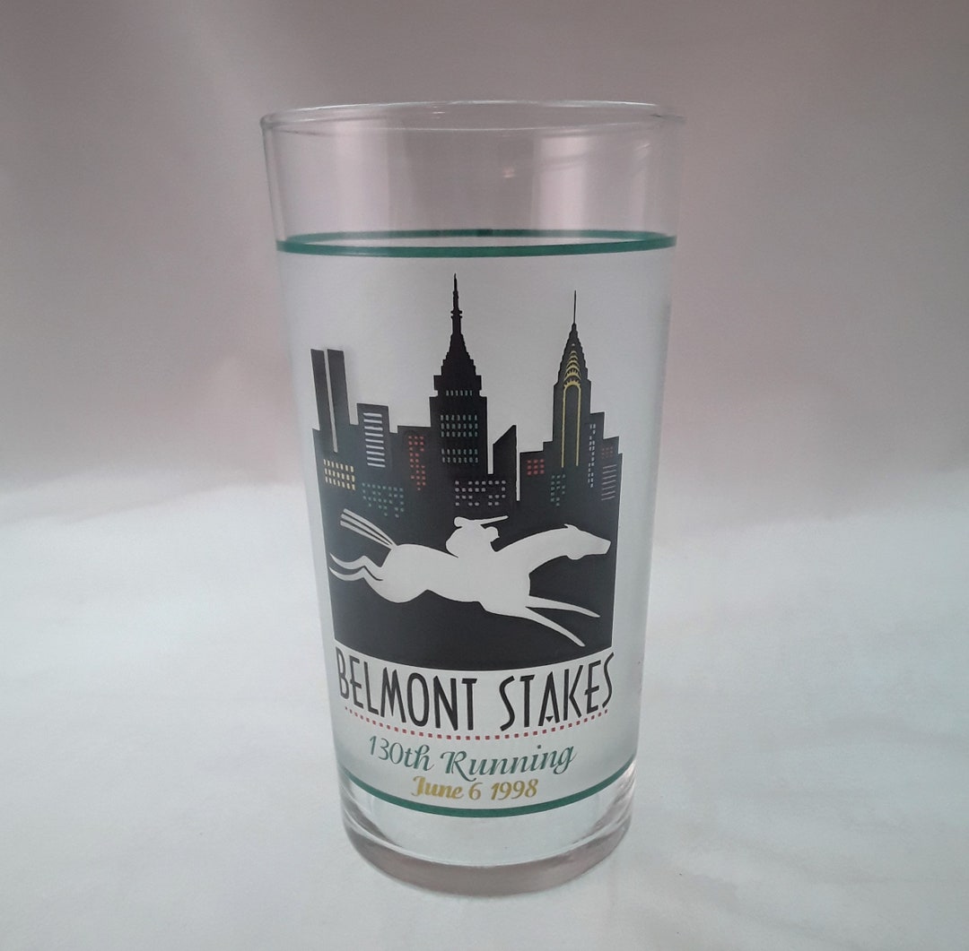Commemorative Glass the Belmont Stakes 130th Running June 6, 1998 ...