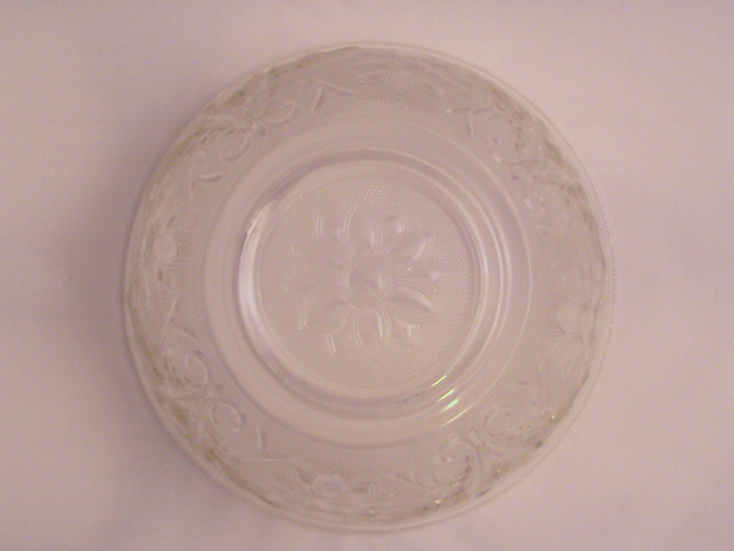 Anchor Hocking Glass Sandwich Pattern Large Salad Serving Bowl 9 ...
