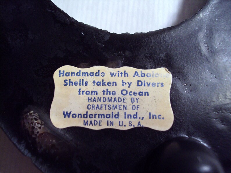 Mid Century Wondermold Industries USA Vintage Abalone Resin Trivet Hot ...