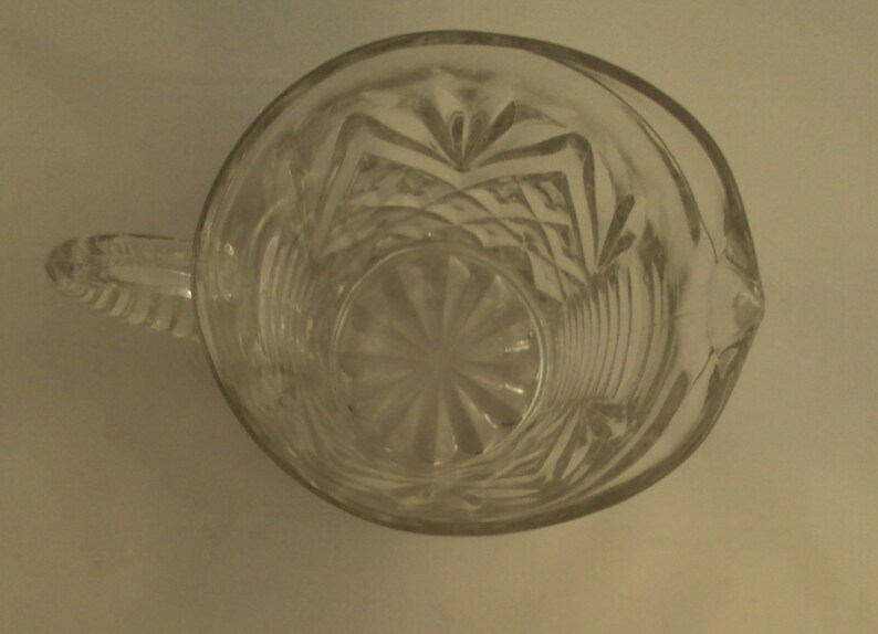Vintage Anchor Hocking Glass Pineapple Prescut Pattern Creamer - Etsy