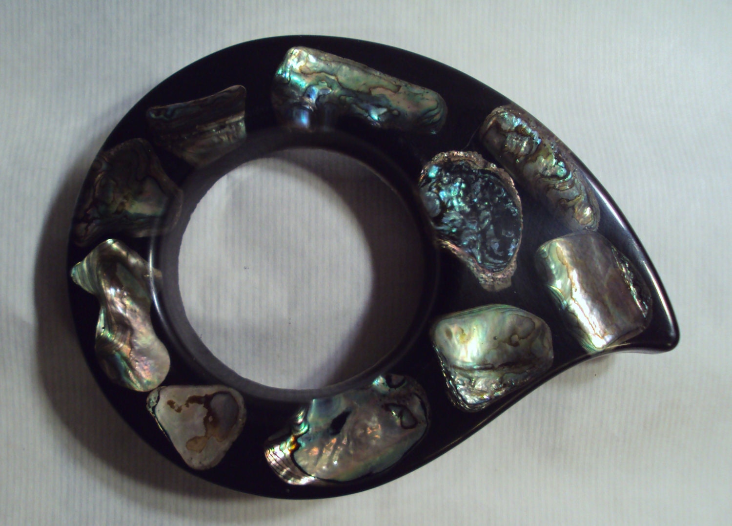 Mid Century Wondermold Industries USA Vintage Abalone Resin Trivet Hot ...