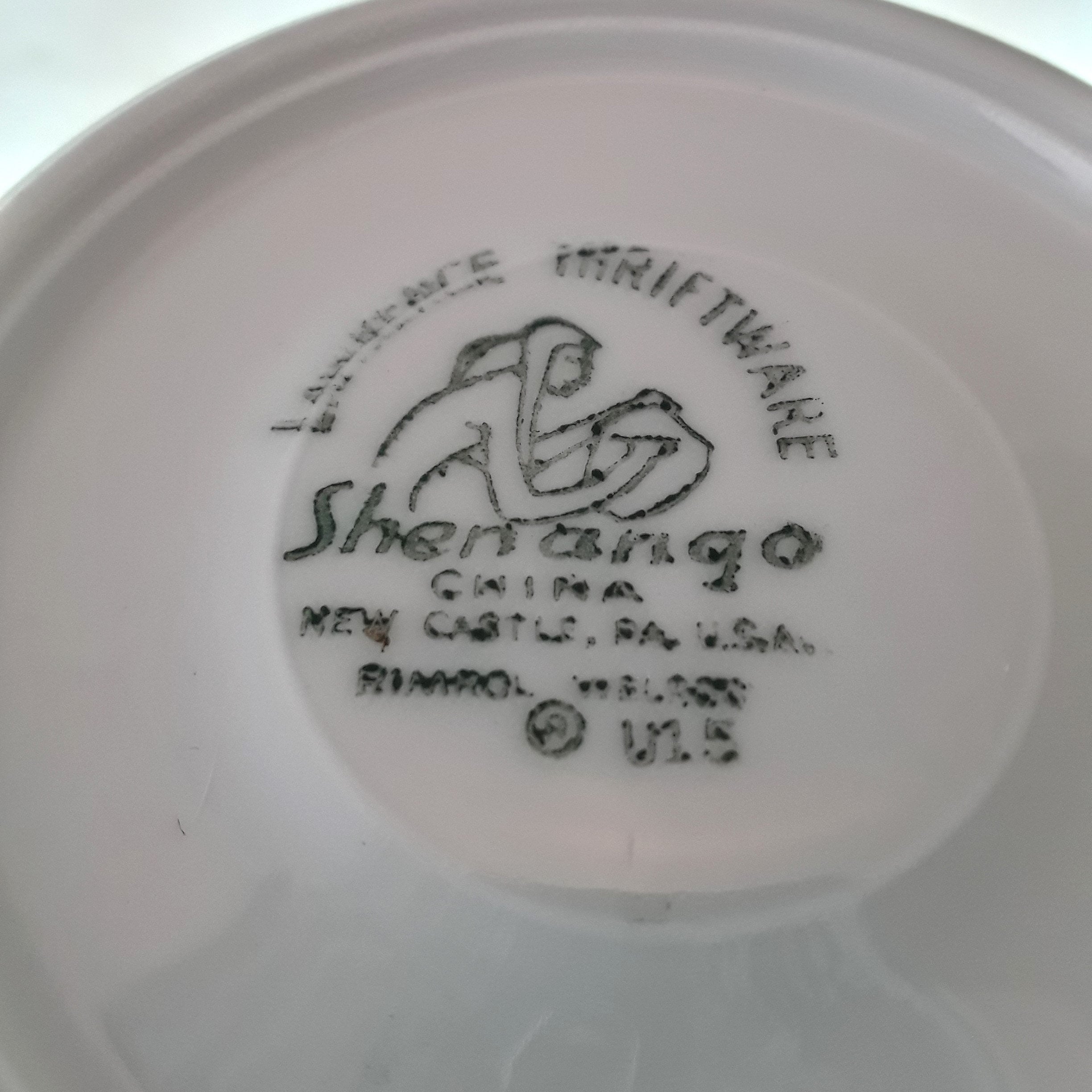 6 Fruit Bowls Shenango China Restaurant Ware Lawrence Thriftware Green ...