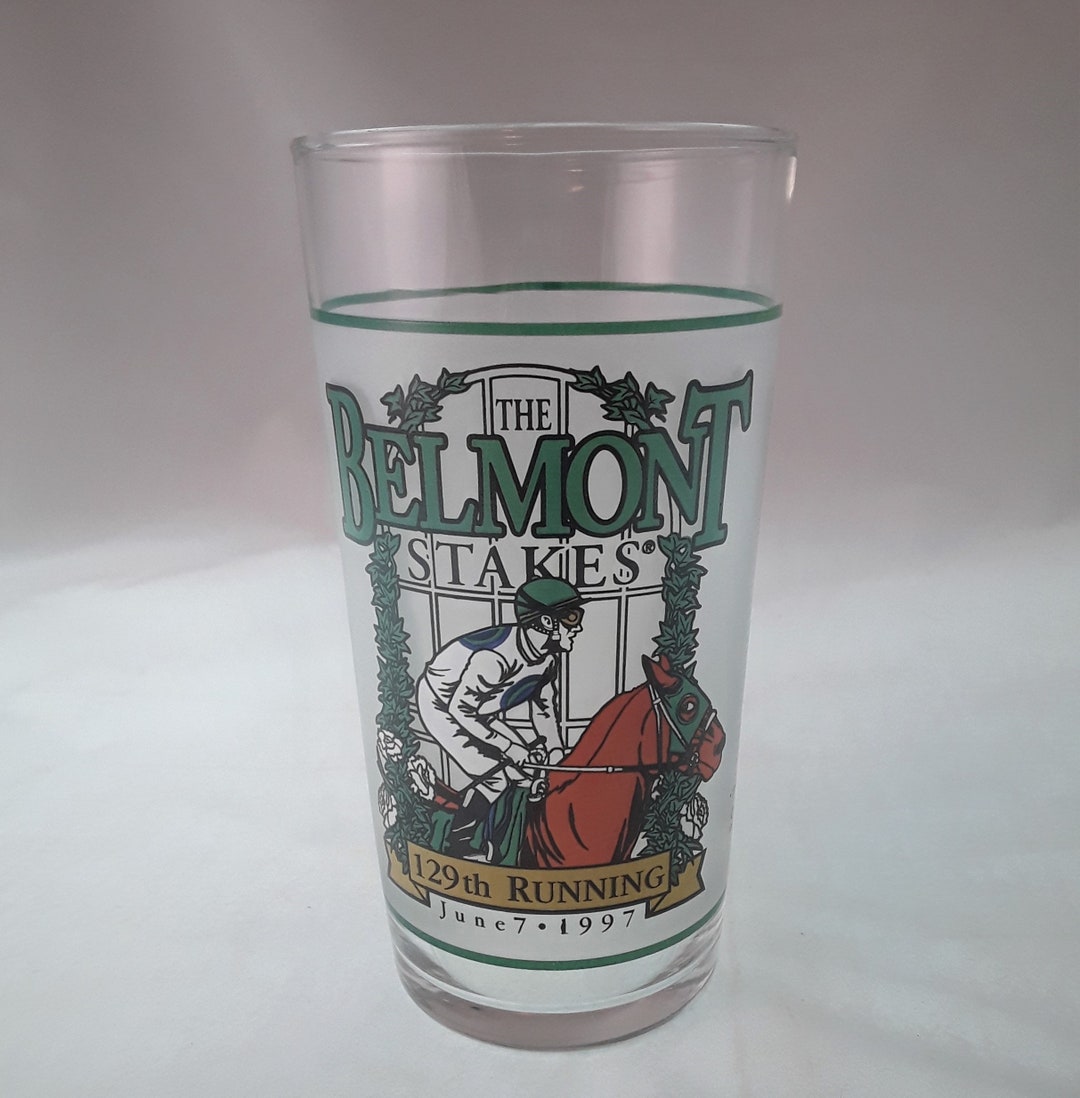 Commemorative Glass the Belmont Stakes 129th Running June 7, 1997 ...