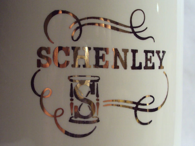 Hall China Vintage Advertising Pitcher Schenley Liquors Large Size ...