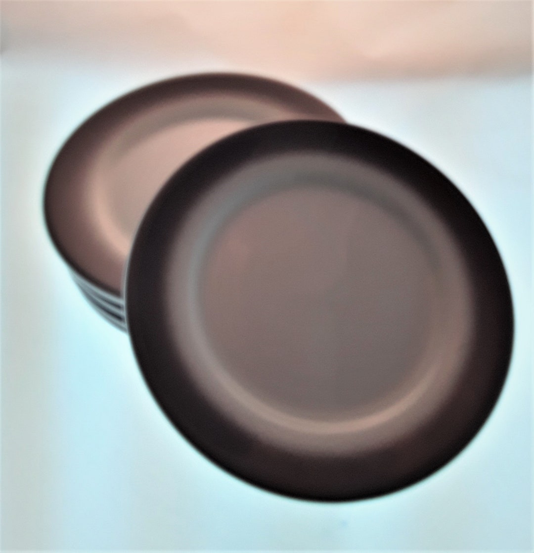 Vintage Jackson China Restaurant Ware Bread Plates Grey Airbrushed Rim ...