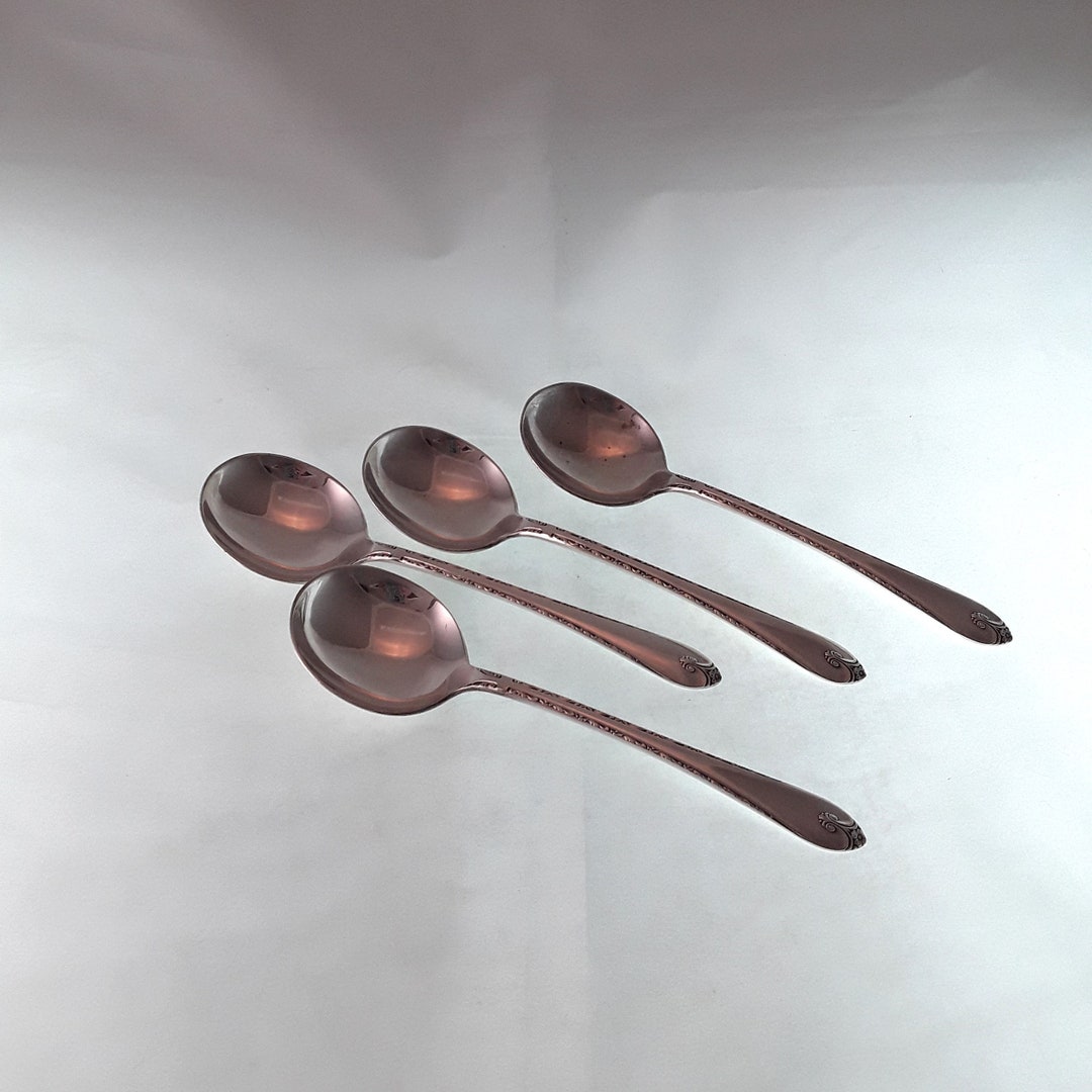 4 Vintage Wm Rogers & Son International Silver Plate Soup Bouillon ...