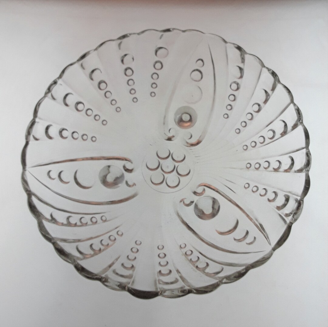 Anchor Hocking Glass Inspiration Burple Bubble Swirl Serving Bowl 8 1/2 ...