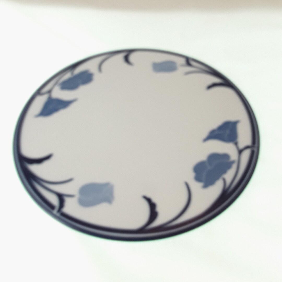 Vintage Dansk Tivoli Belles Fleurs Blue White Flower 7 Inch Round ...