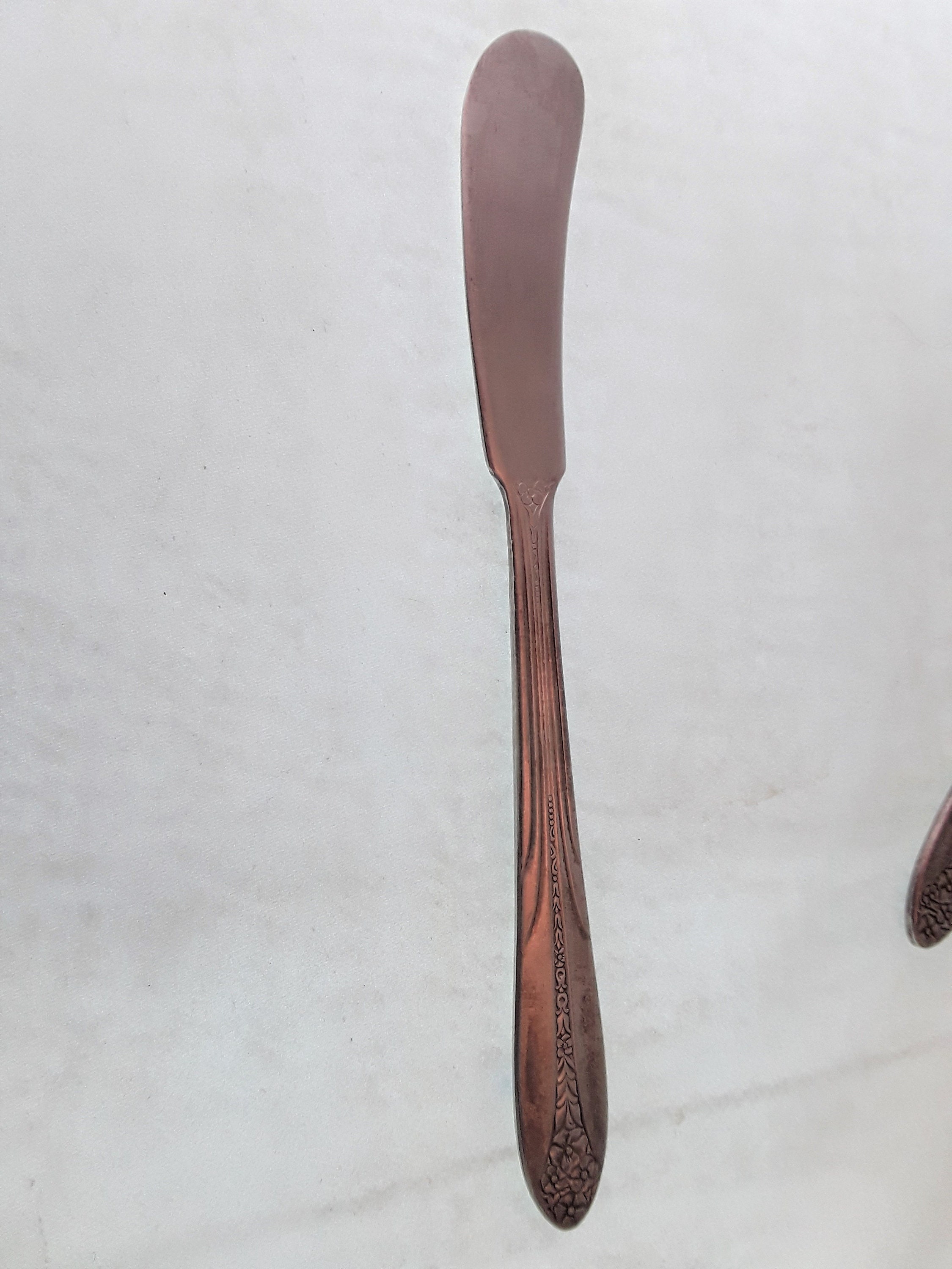 Set of 6 Vintage National Silver Plate Individual Butter Knives ...